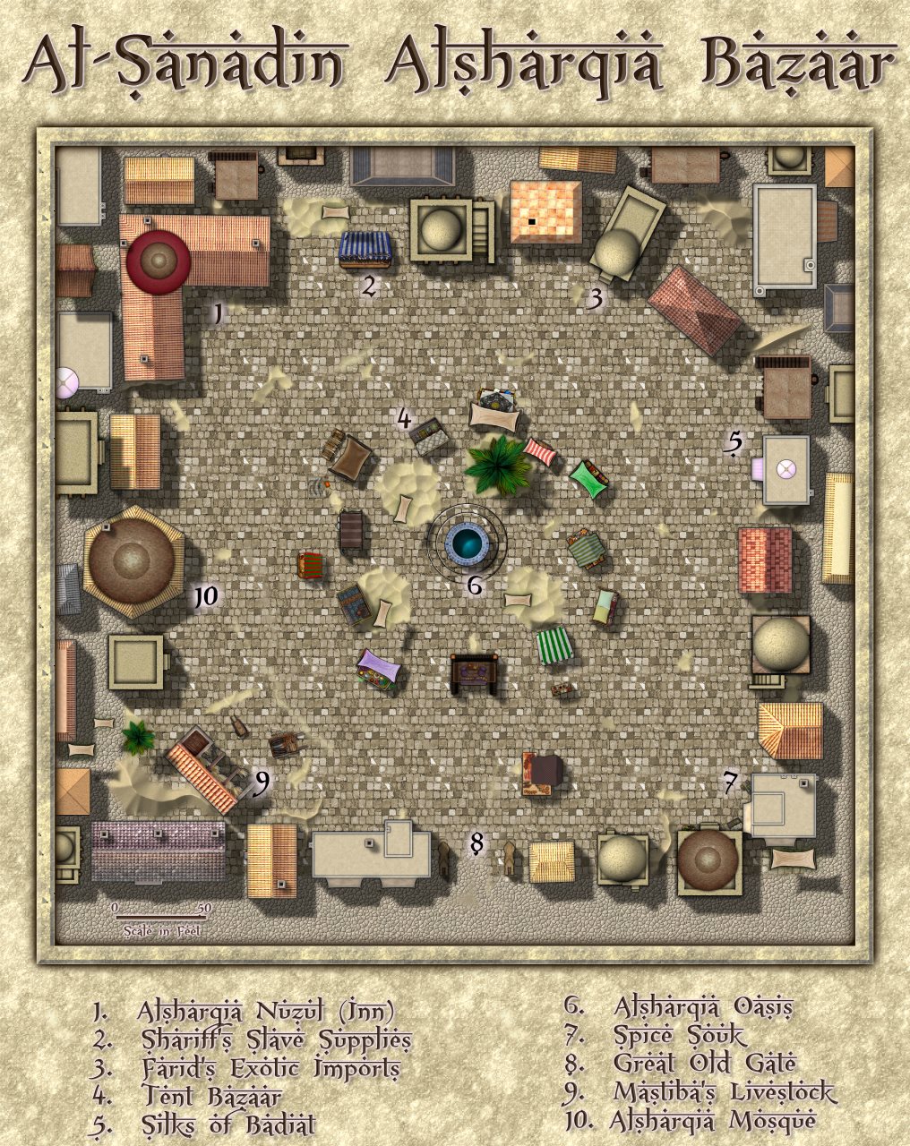 Browse Maps - Al-Sanadin Eastern Bazaar - ProFantasy Community Atlas